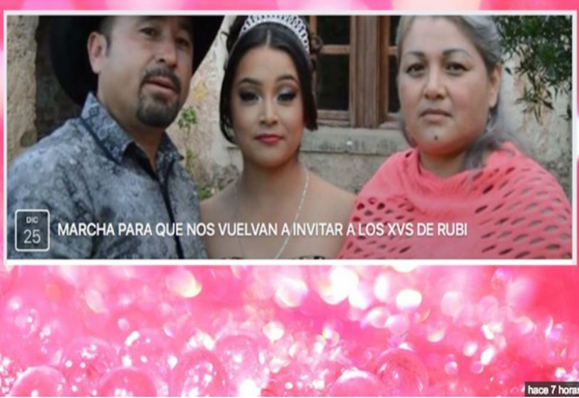 Solo conocidos pueden ir al fiestón de XV años de Ruby