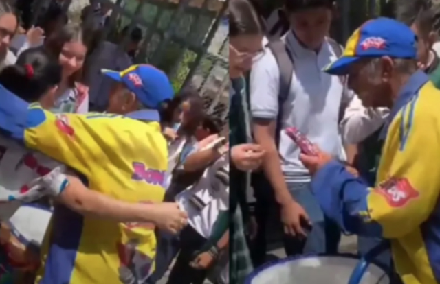 Estudiantes compran todas las Bonice a vendedor de la tercera edad